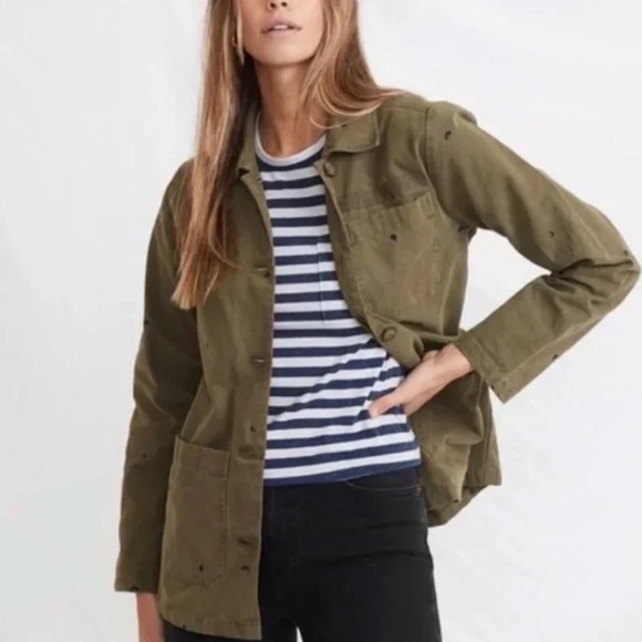 Marine Layer | Jackets & Coats | Marine Layer Grace Embroidered Chore ...
